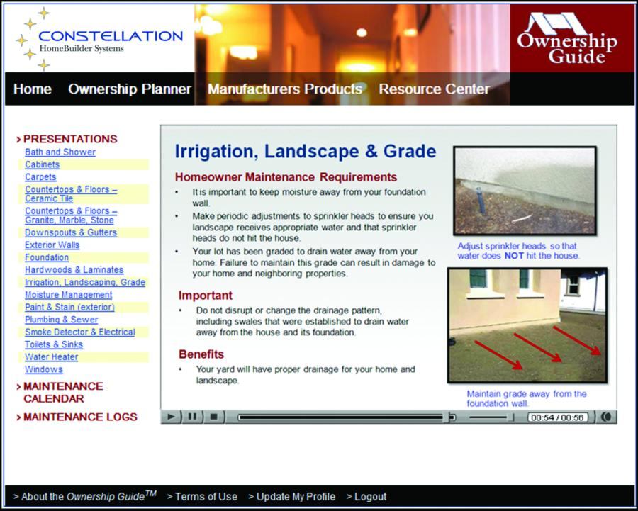 Instead of the Usual Paper Homeowner's Manual, Constellation ...