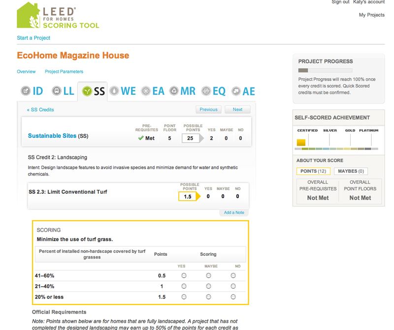 USGBC Launches LEED for Homes Scoring Tool