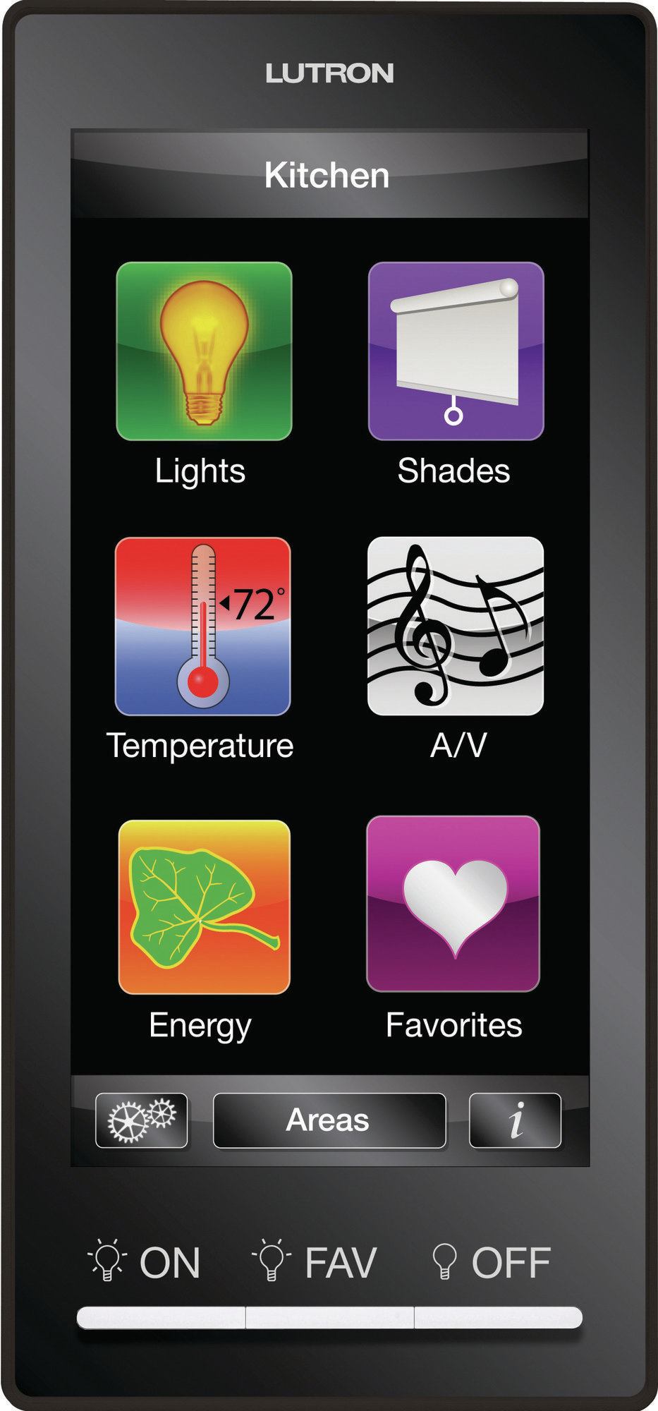 Wall-Mounted Touchpad From Lutron