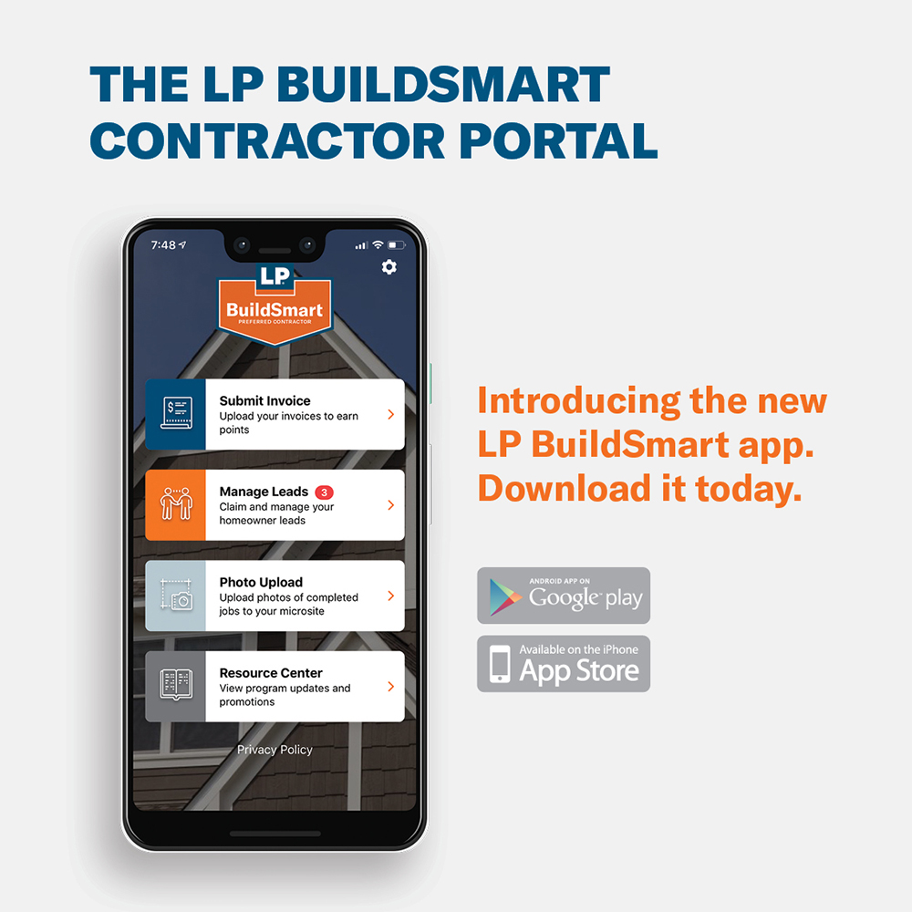 LP Building Solutions Launches Companion App for BuildSmart Program