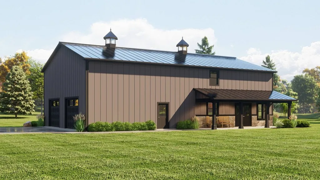 House Plan Of The Week Straightforward Barndominium