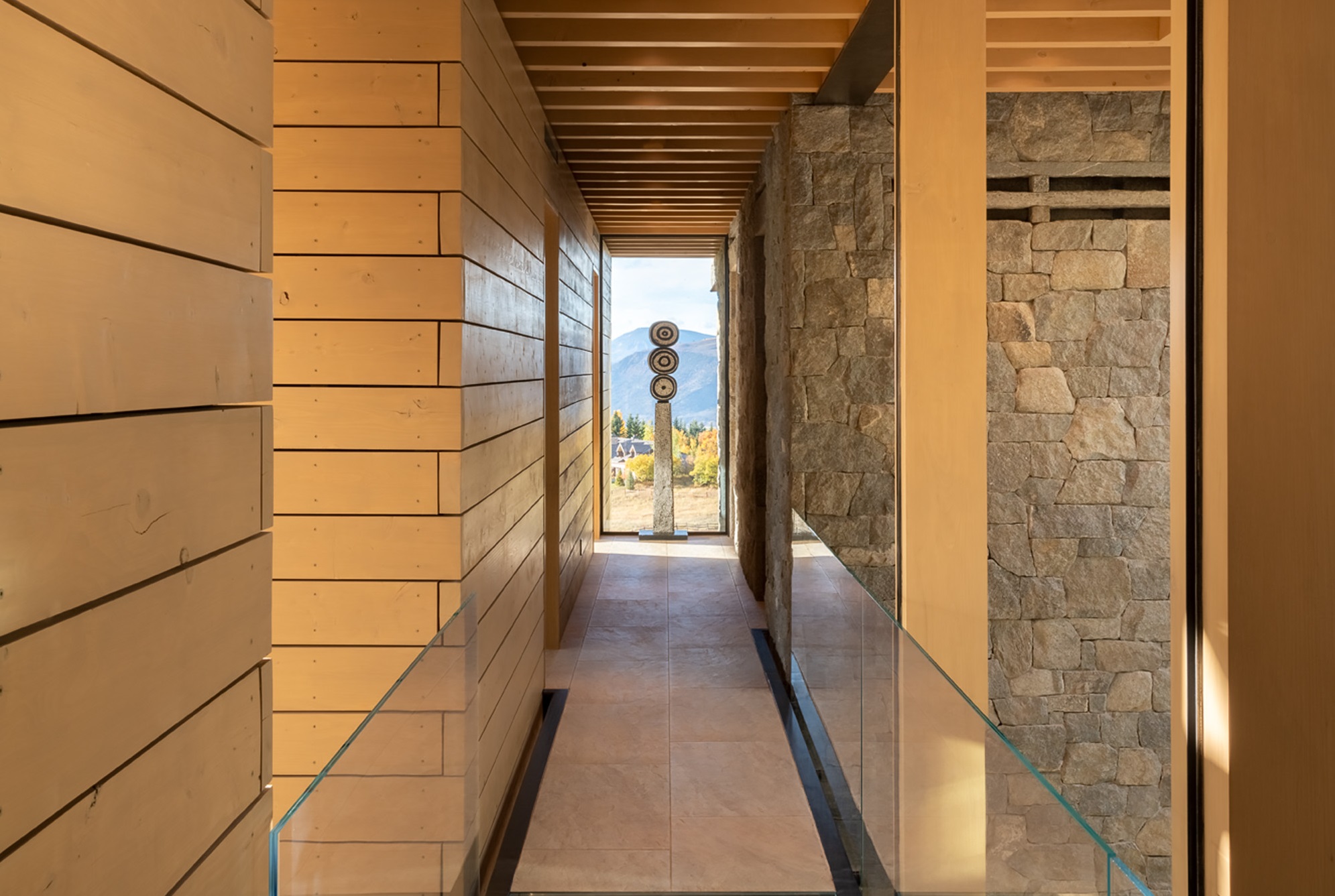 Last Detail: Glass Bridge Brings Light into Aspen Home's Upper Level ...