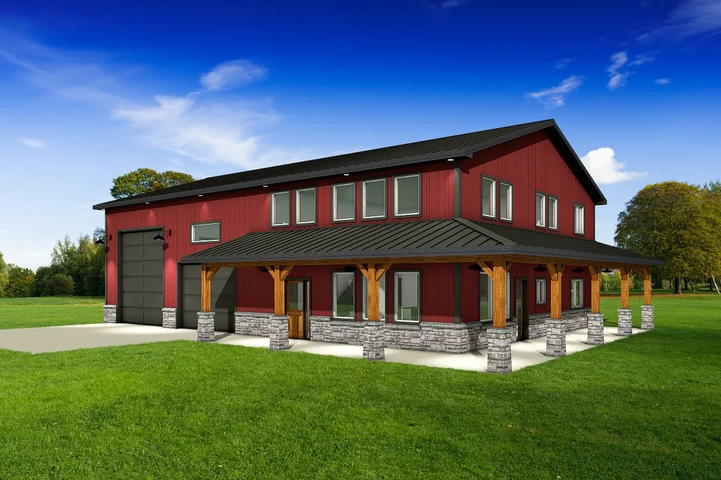 House Plan of the Week: Barndo Style With RV Garage