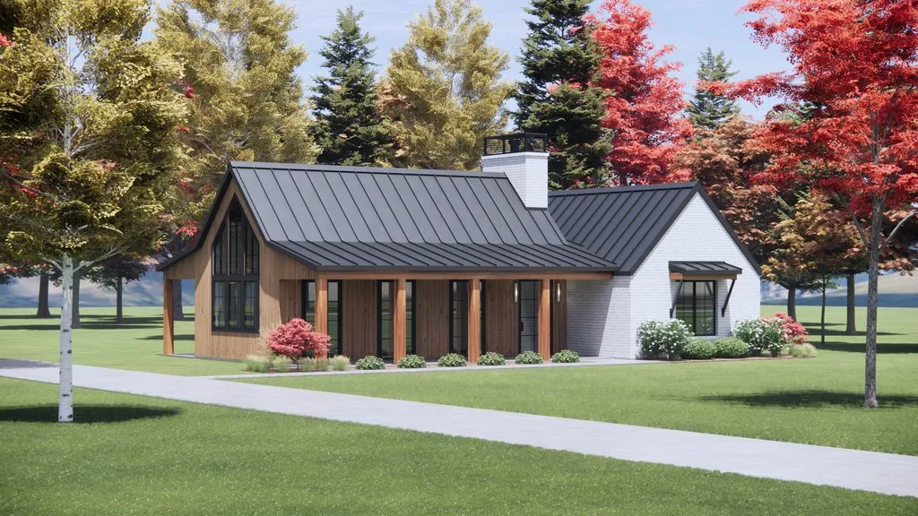 House Plan of the Week: 1,500-Square-Foot Contemporary Ranch