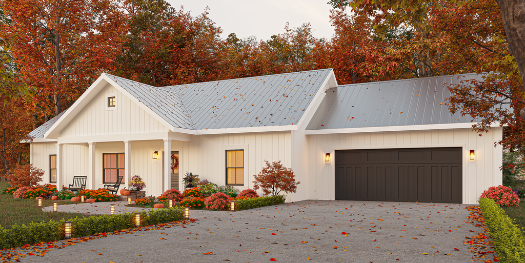 House Plan of the Week: This Simple Ranch Is Ready for Fall