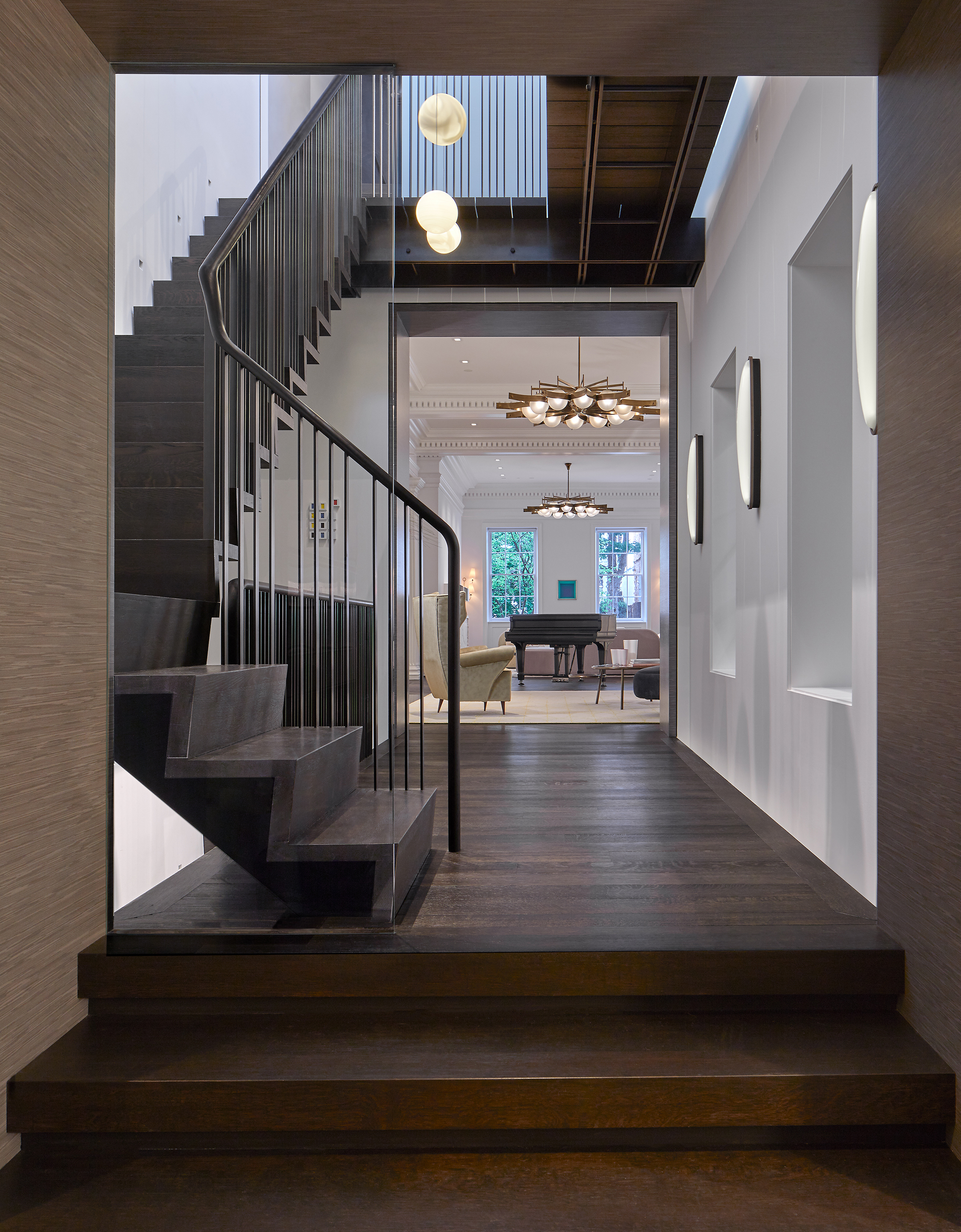 Interior of Historic D.C. Rowhouse Transformed into Modern Haven