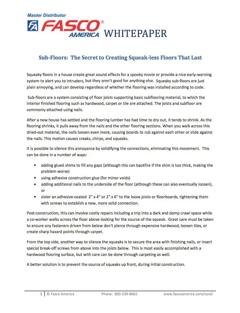 Sub-Floors: The Secret to Creating Squeak-less Floors That Last ...