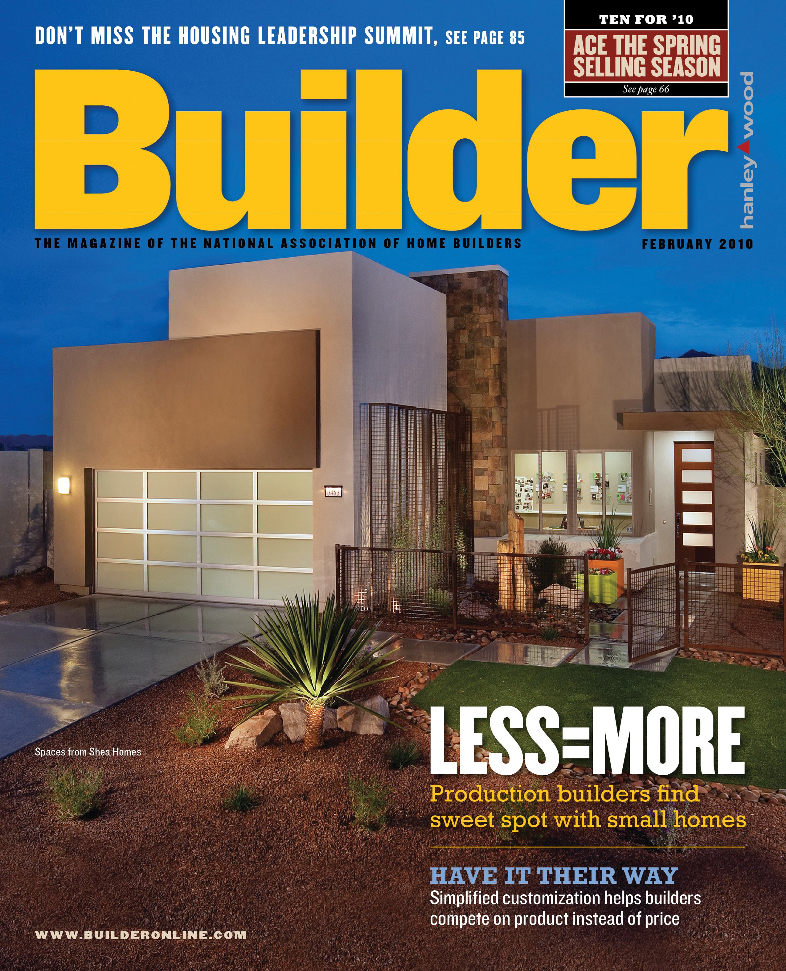 Builder Magazine February 2010 | Builder Magazine