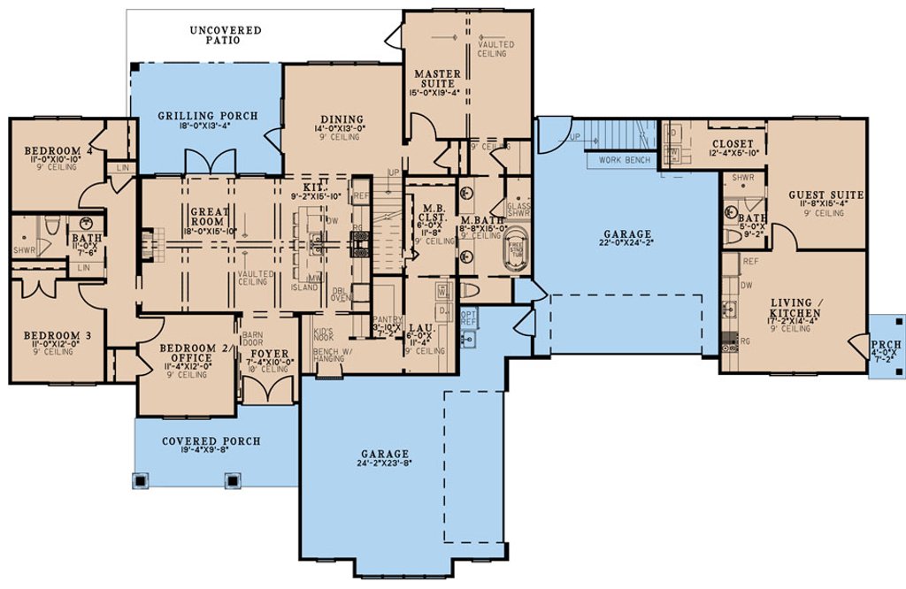 House Plan of the Week: One-Story Layout With In-Law Apartment