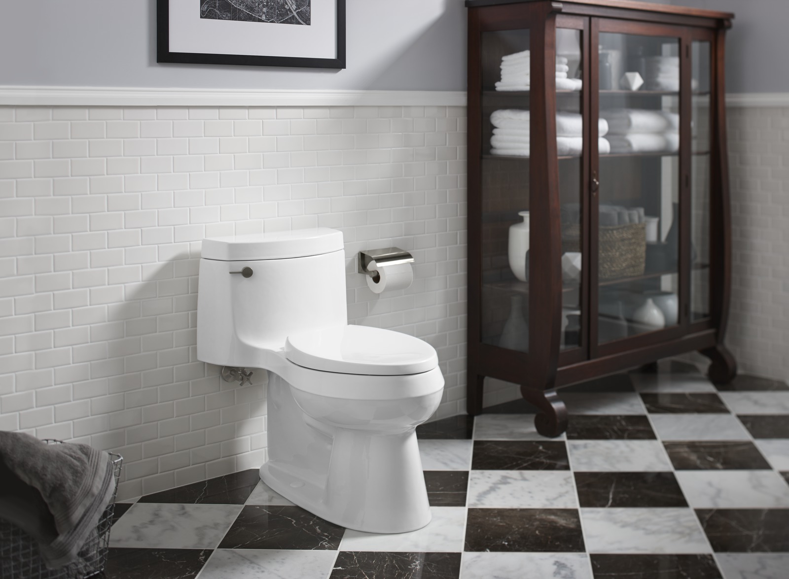 Cimarron® Comfort Height® One-Piece 1.28 gpf Toilet with Concealed ...