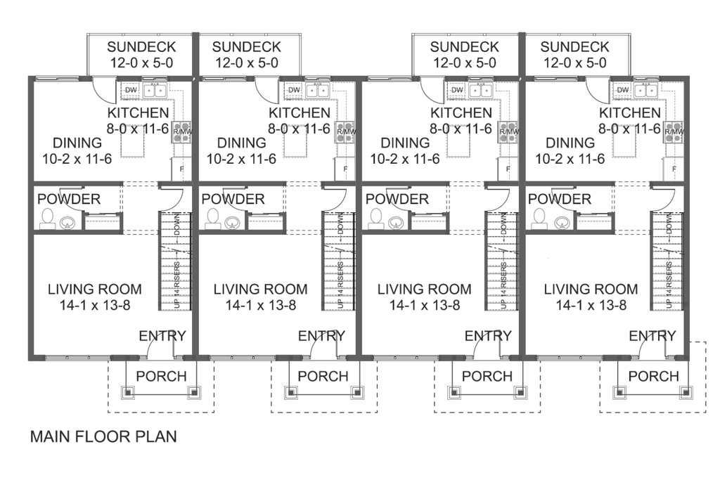 House Plan of the Week: Budget-Friendly Quadplex