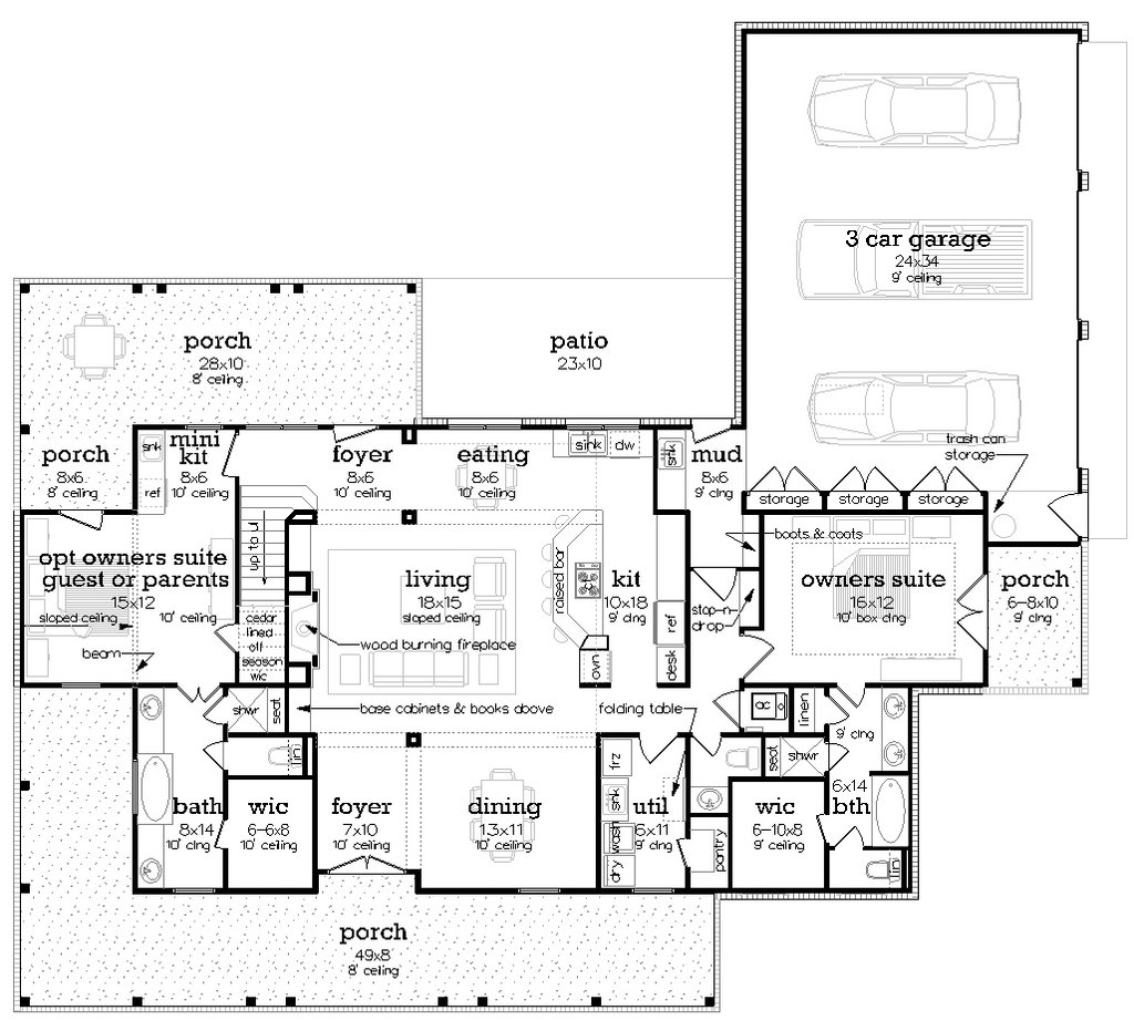 House Plan of the Week: Medium-Sized Multigenerational Layout