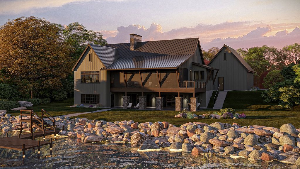 House Plan of the Week: Late-Summer Lakefront Living | Builder Magazine