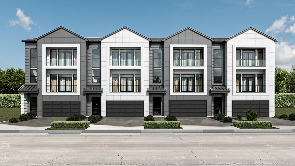 House Plan of the Week: Modern Quadplex | Builder Magazine